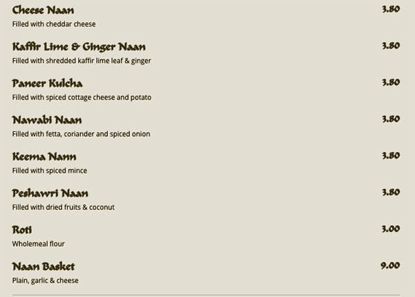 Menu at Beyond India | Modbury restaurant, Modbury North, 108 Kelly Rd