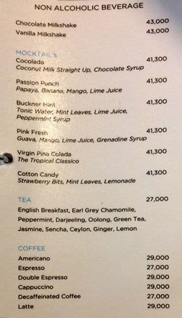 Momo Cafe - Courtyard by Marriott Menu - Zomato Indonesia