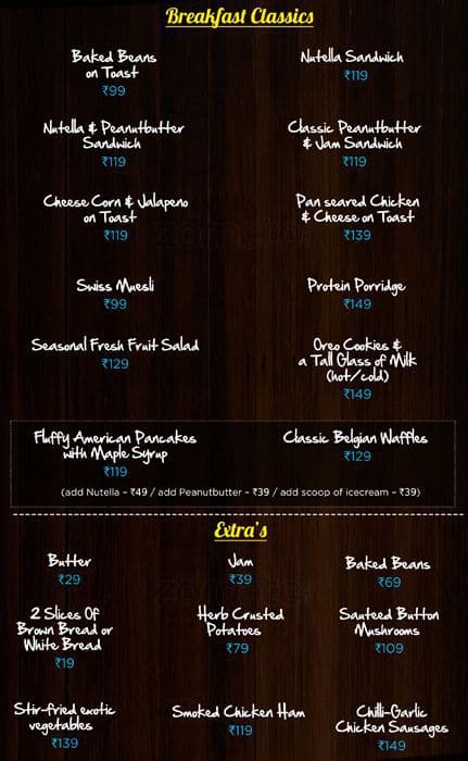 Menu at The Secret corner cafe, Mumbai, 5W6W+3RJ