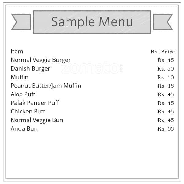 Menu of Salim Bhai, Sarkhej, Ahmedabad