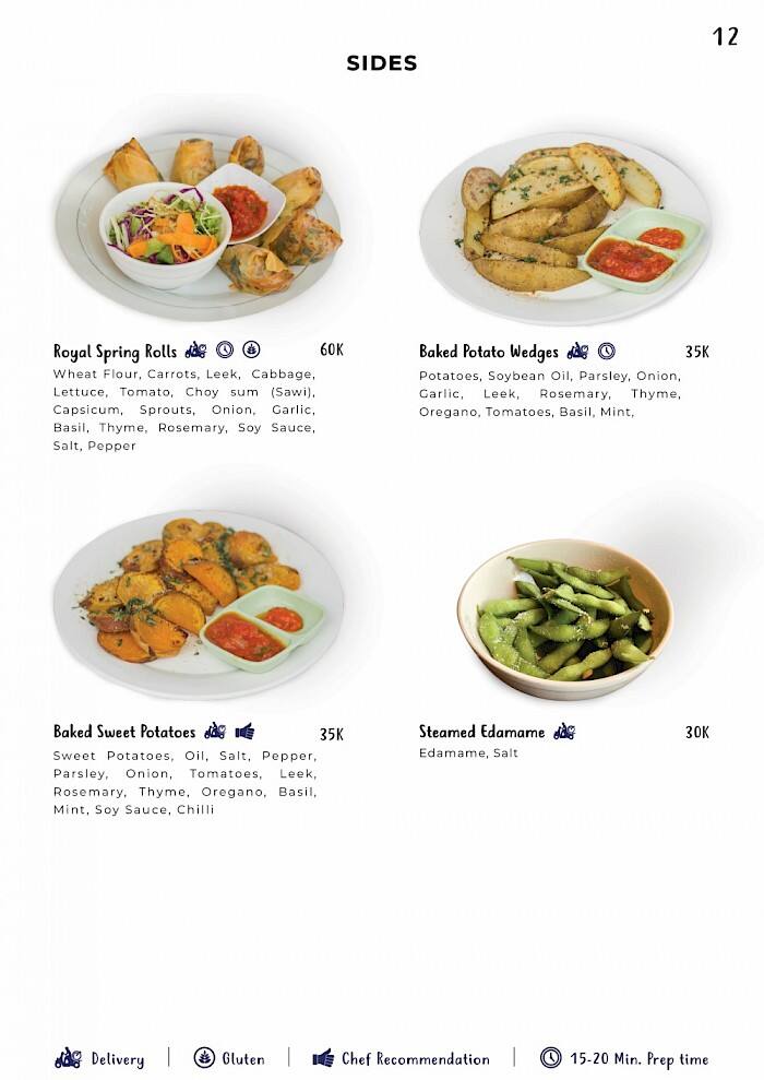 Menu at Alkaline restaurant, Mengwi