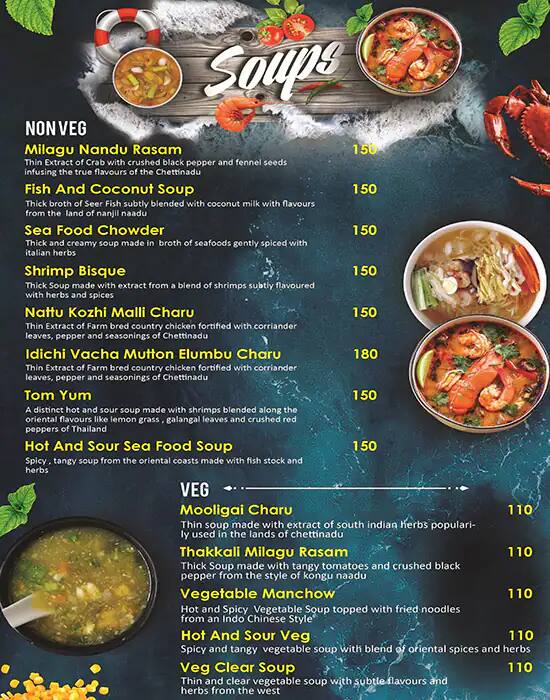 Menu of Aazhi - The Seafood Restaurant, Chromepet, Chennai