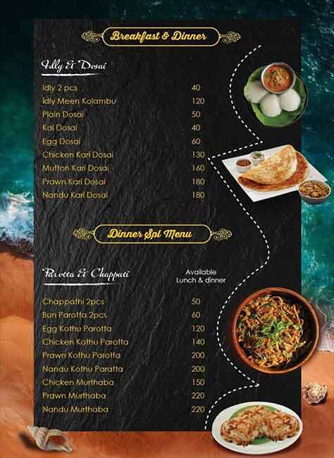 Menu of Aazhi - The Seafood Restaurant, Anna Nagar West, Chennai
