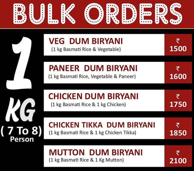Menu at Pride Kitchen Hyderabadi Biryani, Mumbai, Shop No. 97