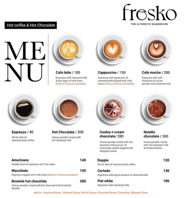 Menu of Fresko, Kalyan, Thane