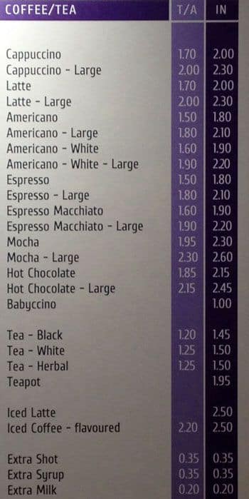 Menu at Village Deli cafe, Chigwell, 17 Brook Mews