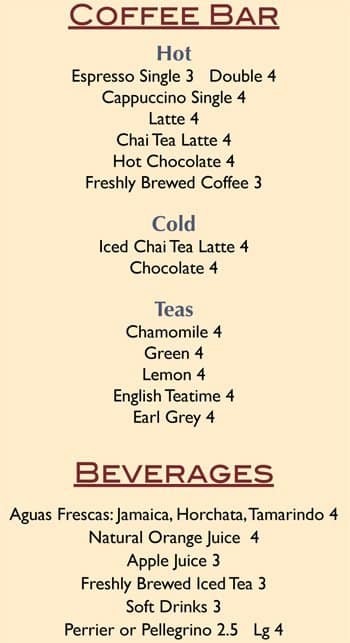 Menu at Caffe Di Fiore desserts, The Woodlands, Woodlands Pkwy #900