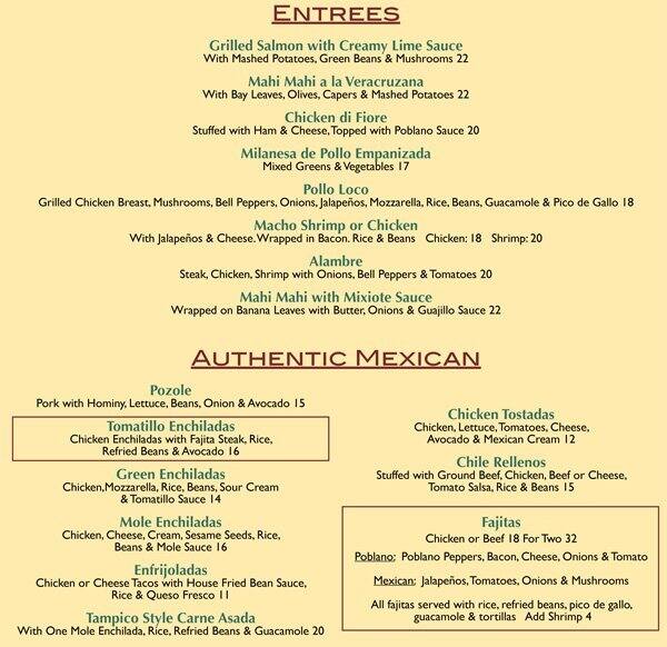 Menu at Caffe Di Fiore desserts, The Woodlands, Woodlands Pkwy #900