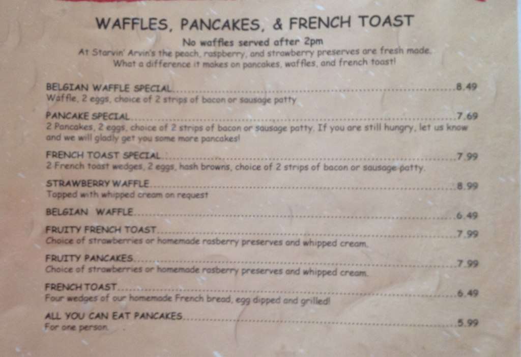 Menu at Pufferbelly Station Restaurant, Grand Junction