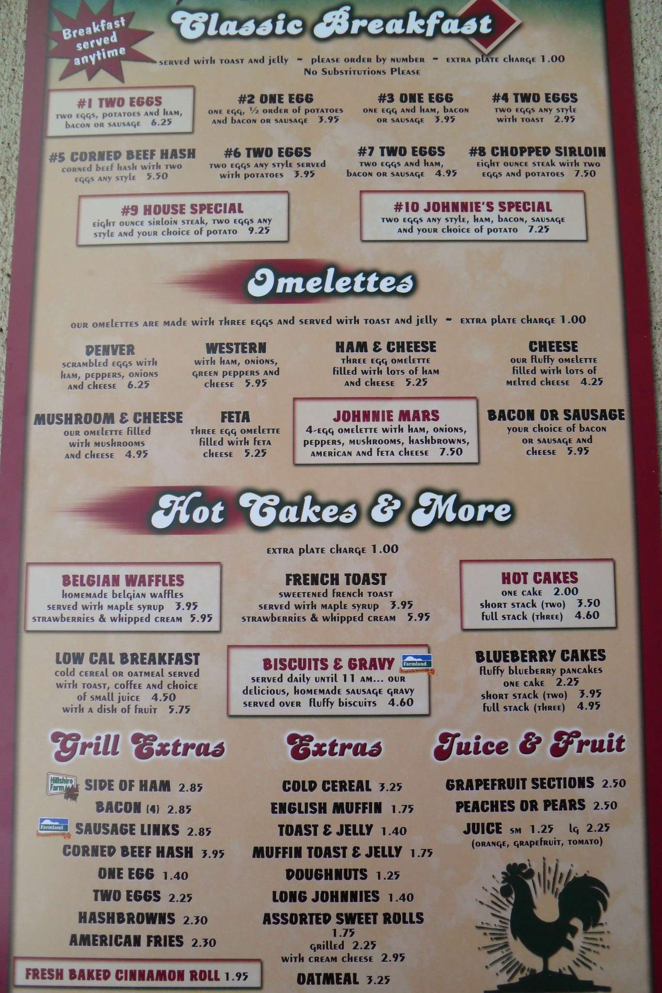 Menu at Johnnie Mars Family Restaurant, Sioux City