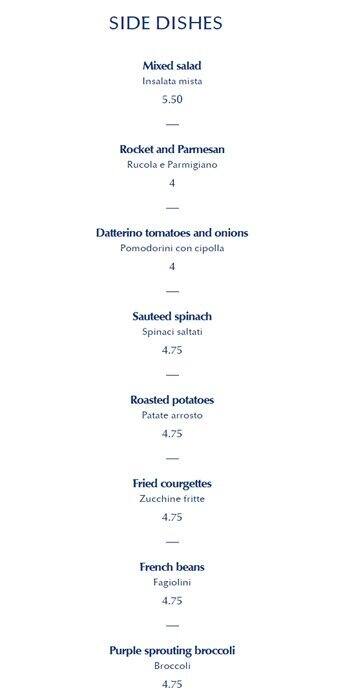Menu at Casa Di Stefano pub & bar, London, 19-20 Dover St
