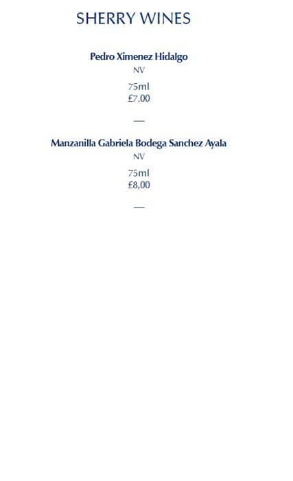Menu at Casa Di Stefano pub & bar, London, 19-20 Dover St