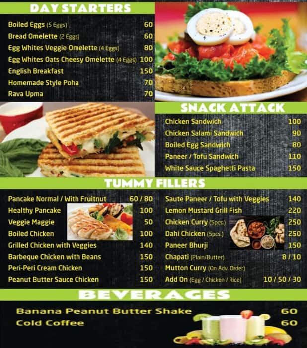 Menu of Om Shiva Cafe, Uttam Nagar, New Delhi