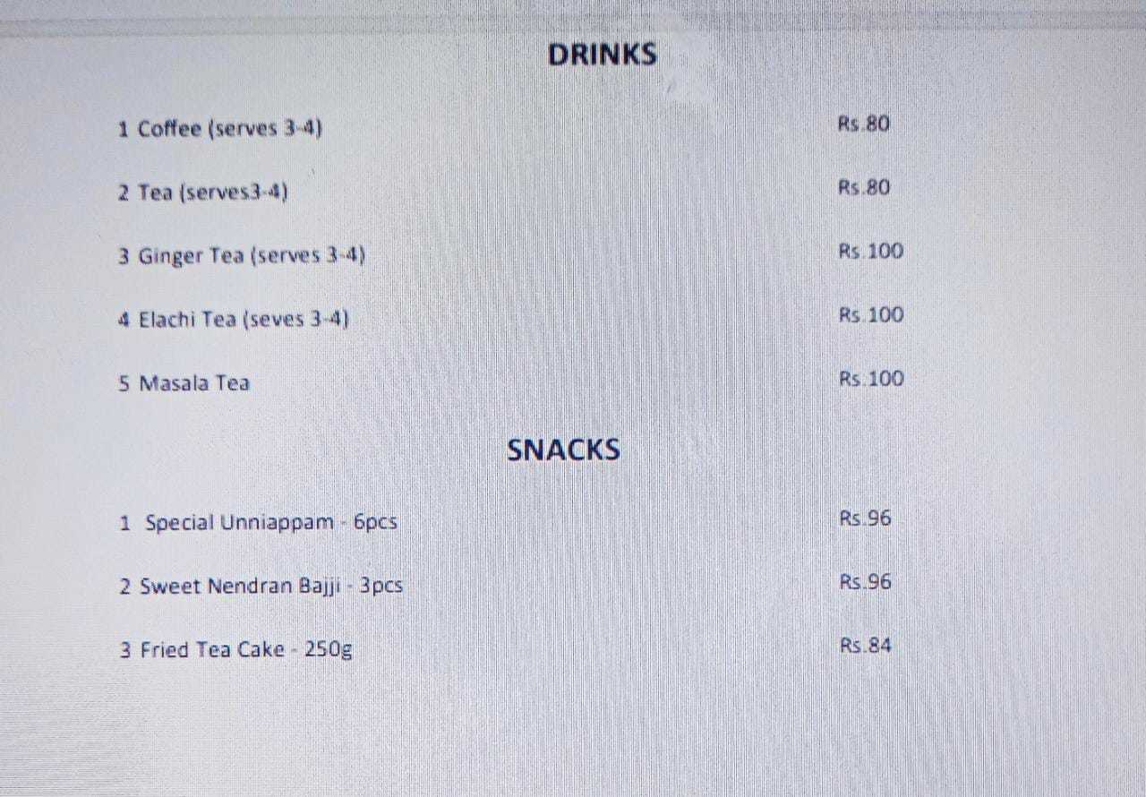 Menu of Food Fly, Vandalur, Chennai