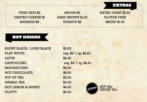 Menu at Cardrona Hotel Restaurant & Bar, Queenstown