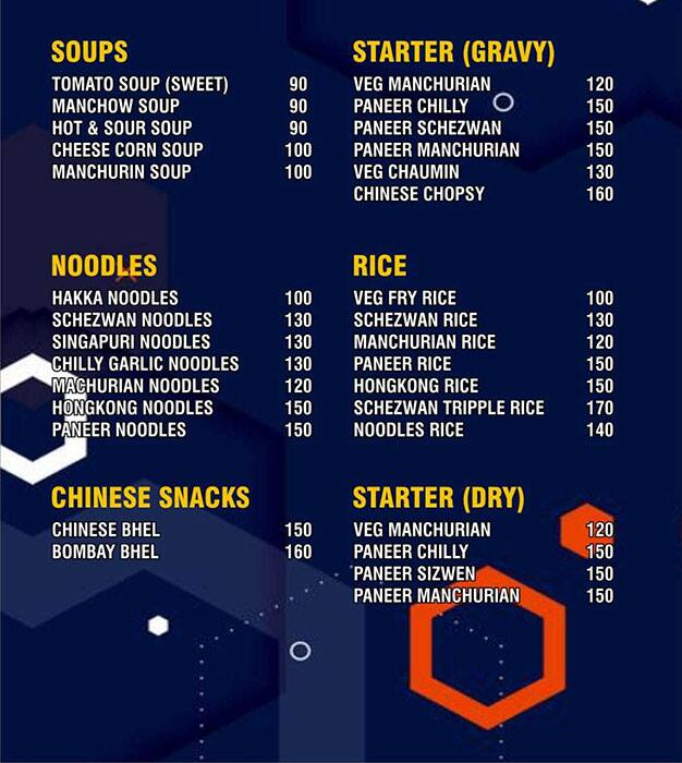 Menu at KK Pav Bhaji And Chinese, Ahmedabad