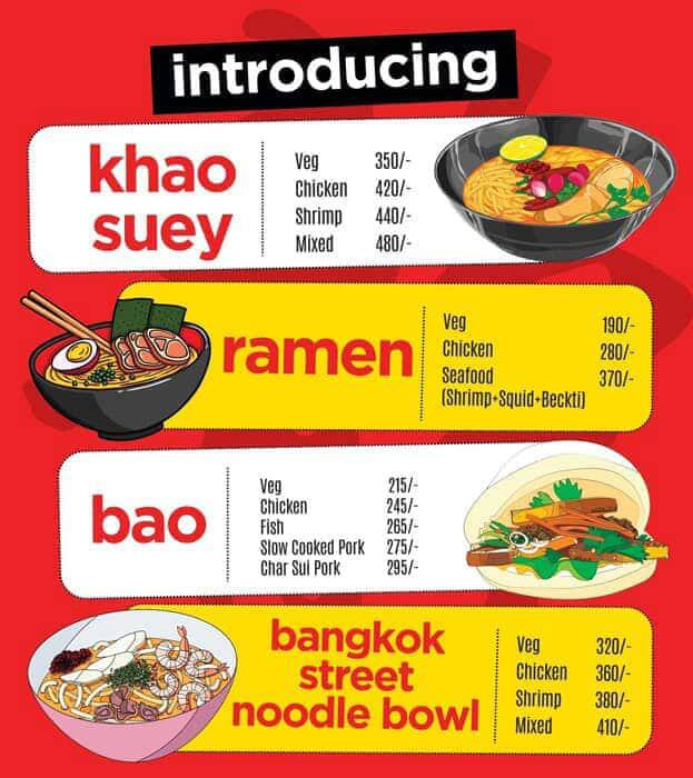 Menu of Chowman, Indirapuram, Ghaziabad