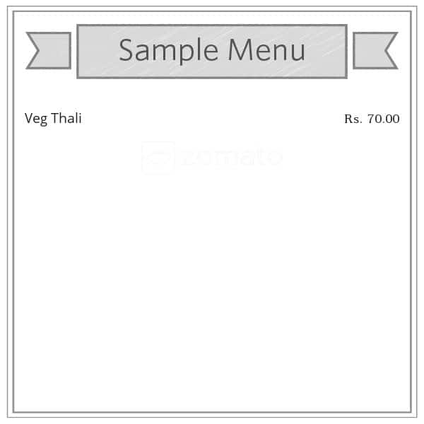 Menu of Raj Bhog, Girgaum, Mumbai