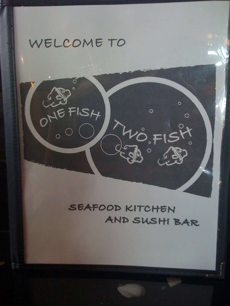 One Fish Two Fish Menu, Menu for One Fish Two Fish, Roanoke, Roanoke ...