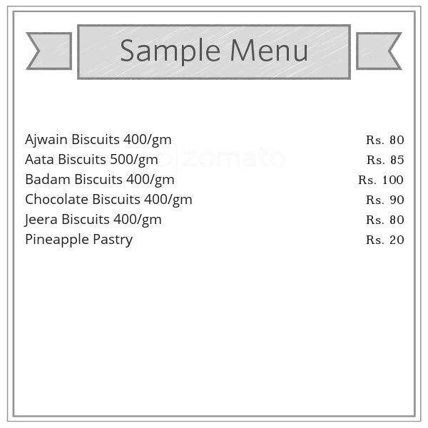 Amar Biscuit Bakery Menu, Menu for Amar Biscuit Bakery, Gole Market ...