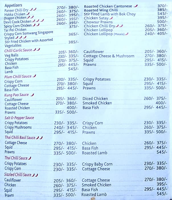 Menu at Wok Hei, Mumbai, Shop 3-4