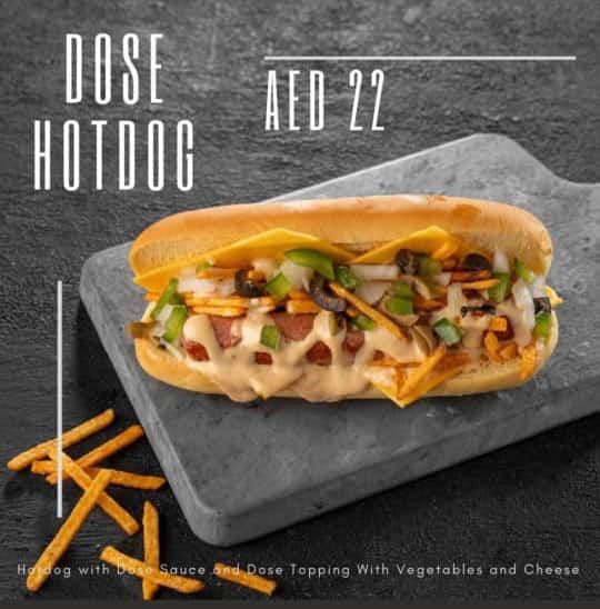 Menu at Dose Burger restaurant, Dubai, Near Aswaq Mall