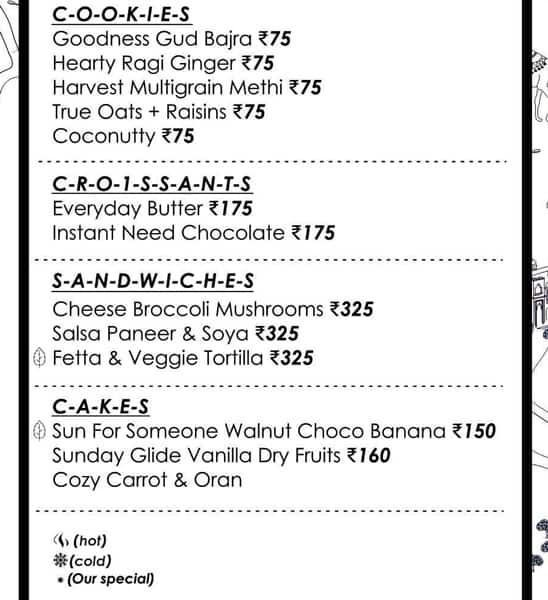 Menu of Kacoba, Narayan Singh Circle, Jaipur