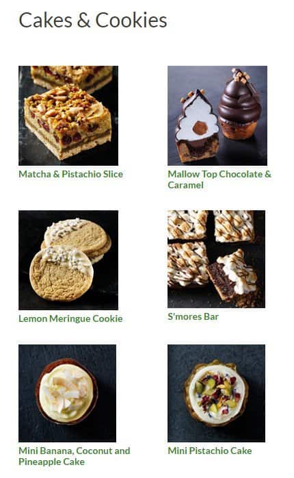 Menu at Starbucks cafe, London, 31 - 33 Sun St