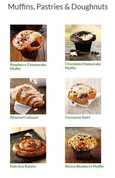 Menu at Starbucks cafe, London, 31 - 33 Sun St