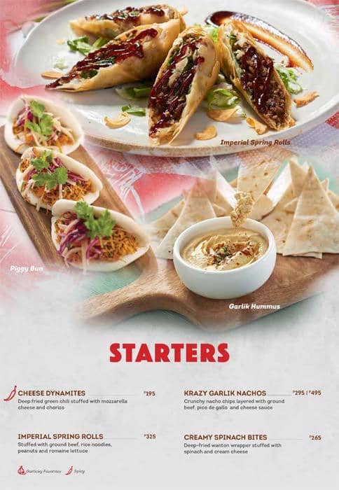 Krazy Garlik Menu, Menu de Krazy Garlik, Greenbelt, Makati City ...