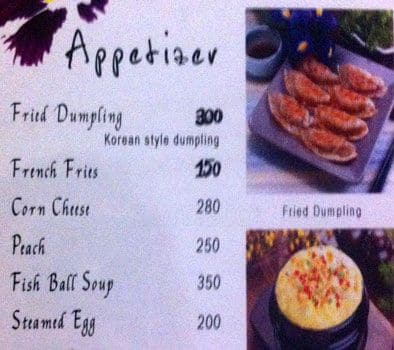 Menu at OK Chicken restaurant, Parañaque