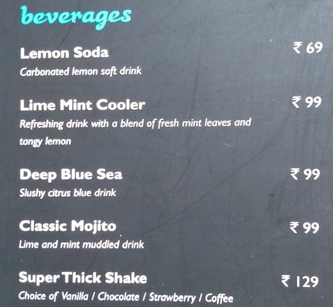 Menu at Cleo's Grill & Cafe, Chennai, 115, No 115, 4th Avenue, Indra Nagar