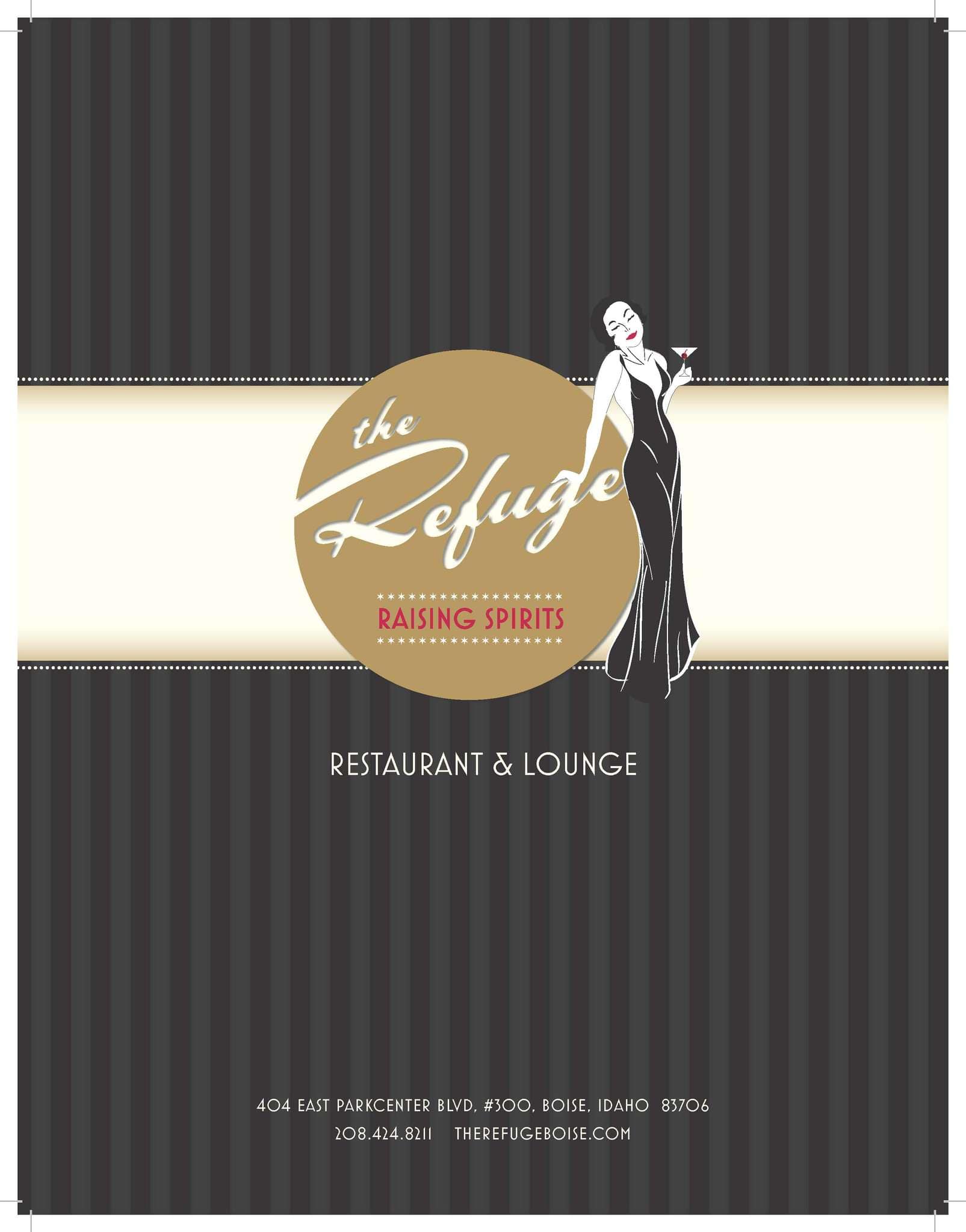 Menu at The Refuge pub & bar, Boise