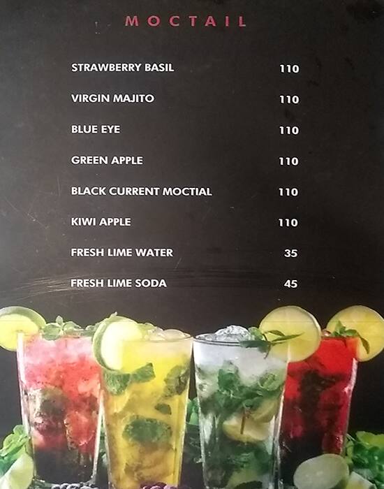 Menu at The Coffee Restro, Hyderabad, Pillar no.291