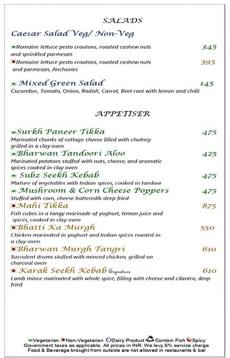 Menu of L'ATTITUDE - The Hideaway Greater Noida, Knowledge Park ...