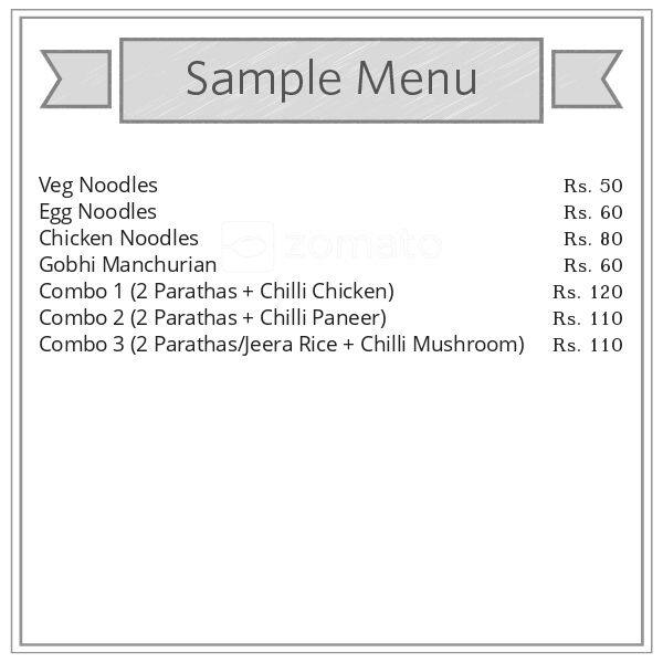 Menu of KA Food Joint, Old Airport Road, Bangalore