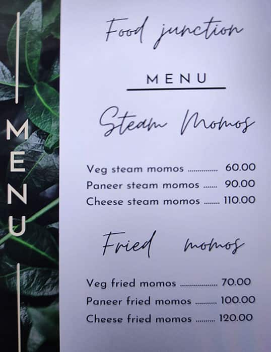 Menu of Food Junction, Bapunagar, Ahmedabad