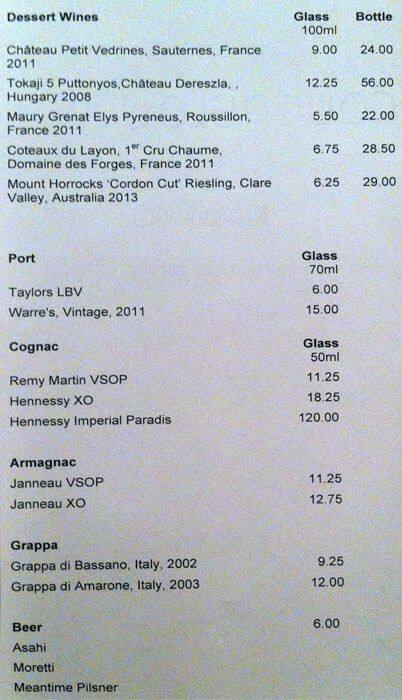 Menu at the drawing room pub & bar, London, Charlotte Street 15-17