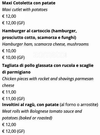 Speisekarte von Mama Eat Roma restaurant, ROM, Via di S. Cosimato