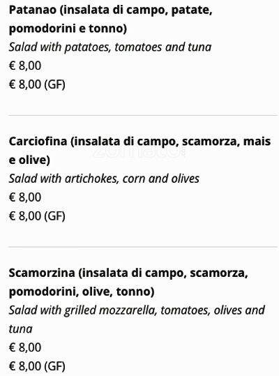 Menu da Mama Eat - Roma Trastevere ristorante, Roma, Via di S. Cosimato