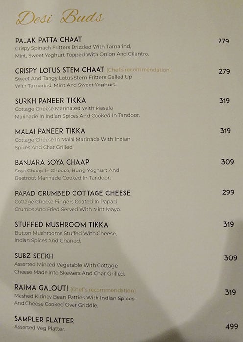Menu at Hotel Panache, Ghaziabad, 45