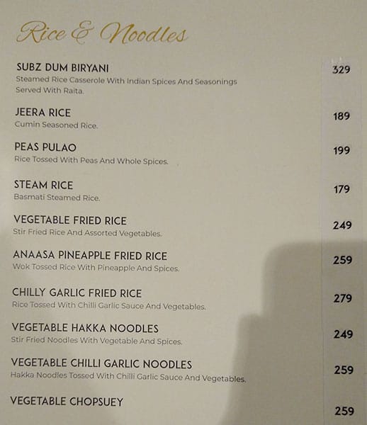 Menu at Hotel Panache, Ghaziabad, 45
