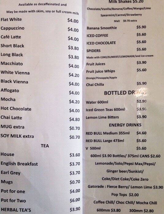 Menu at Rockingham Patisserie cafe, Waikiki, Rockingham Shopping Centre