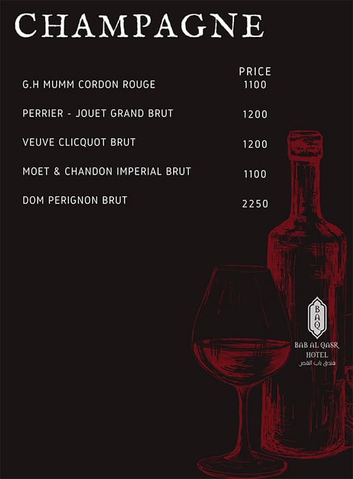 Menu of Artisan Kitchen - Bab Al Qasr, Al Khubeirah, Abu Dhabi