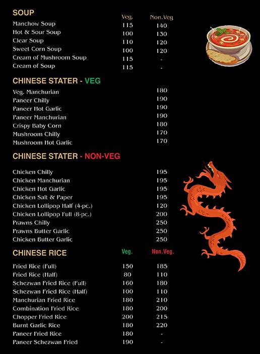 Menu of Food Fusion, CBD-Belapur, Navi Mumbai