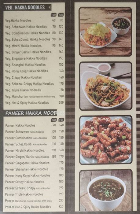 Menu of Hot & Spicy Chinese Corner, Mira Road, Mumbai
