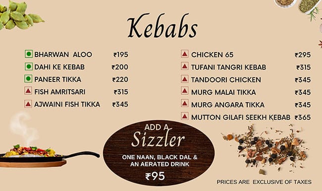 Menu at Masala Kitchen, Kolkata, 33