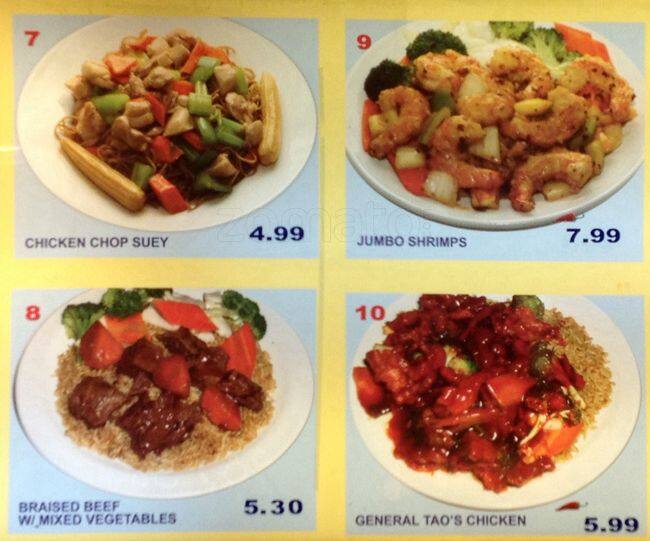 Menu at Tasty Chinese Food restaurant, Toronto