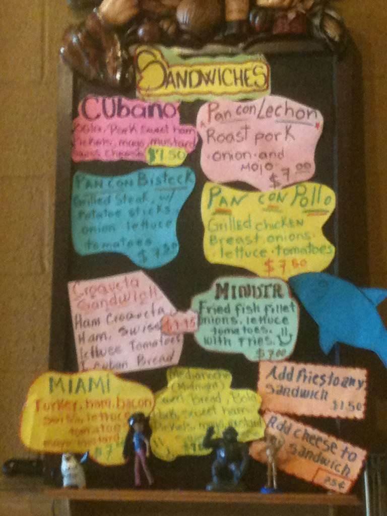Menu at Back To Cuba Café restaurant, Nashville, Trousdale Dr