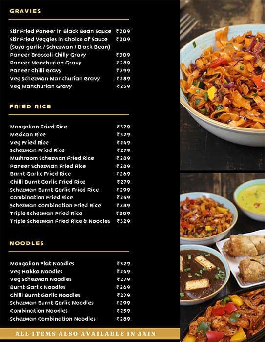 Menu at Sisho - Oriental Pure Veg & Jain, Mumbai, Shop 22